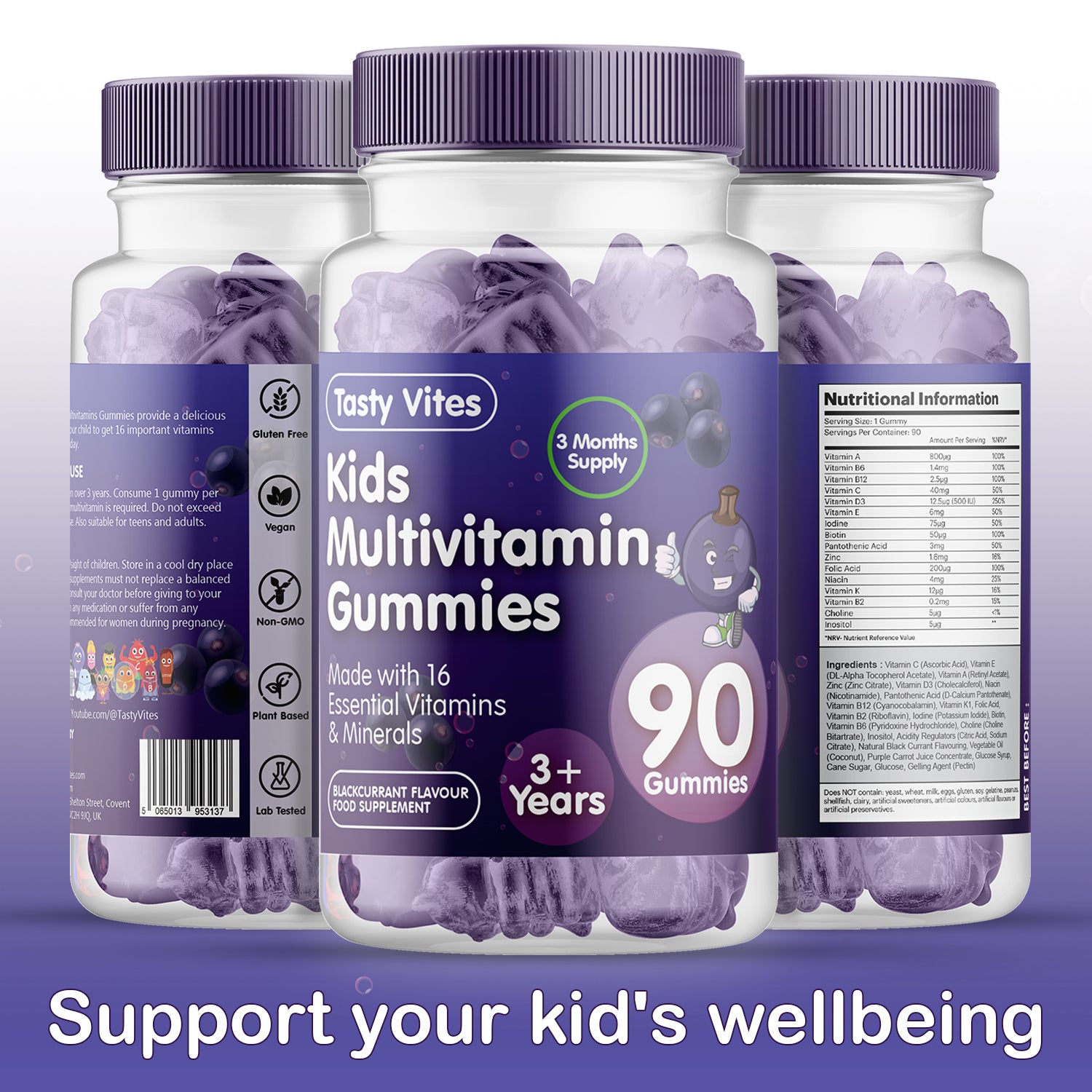 Kids Multivitamin Gummies Uk | Vitamin Supplement Gummies | Kids Vegan ...